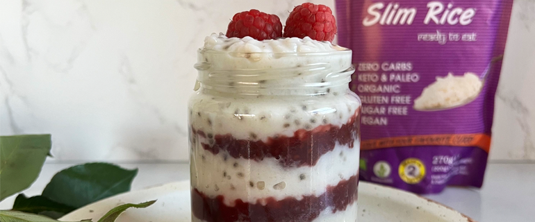 Raspberry Rice Pudding