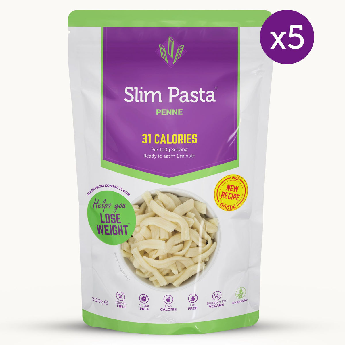 Slim Pasta Penne No Drain 200g | Low Carb Pasta Penne